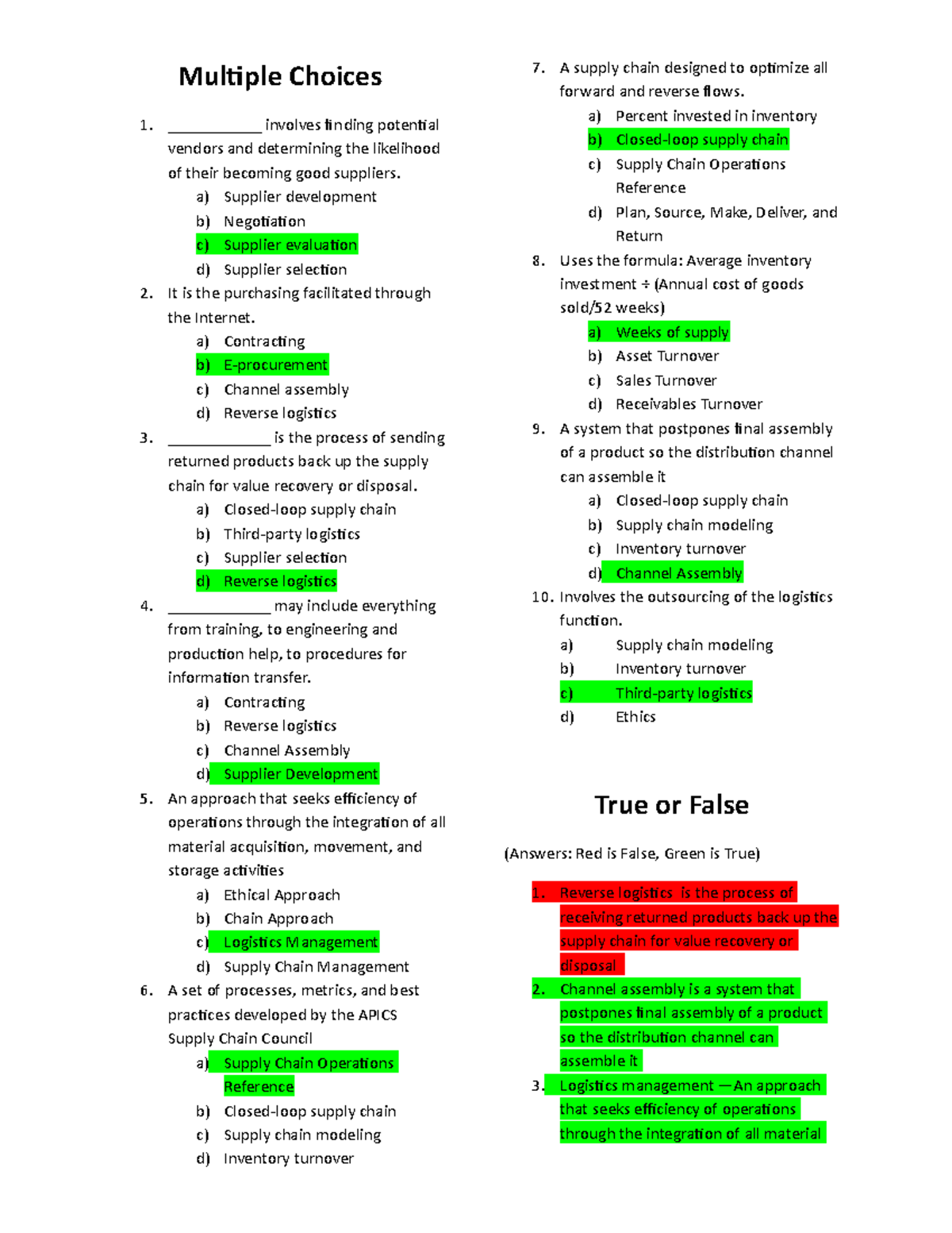 Multiple Choices For the case study questions - Multiple Choices ...