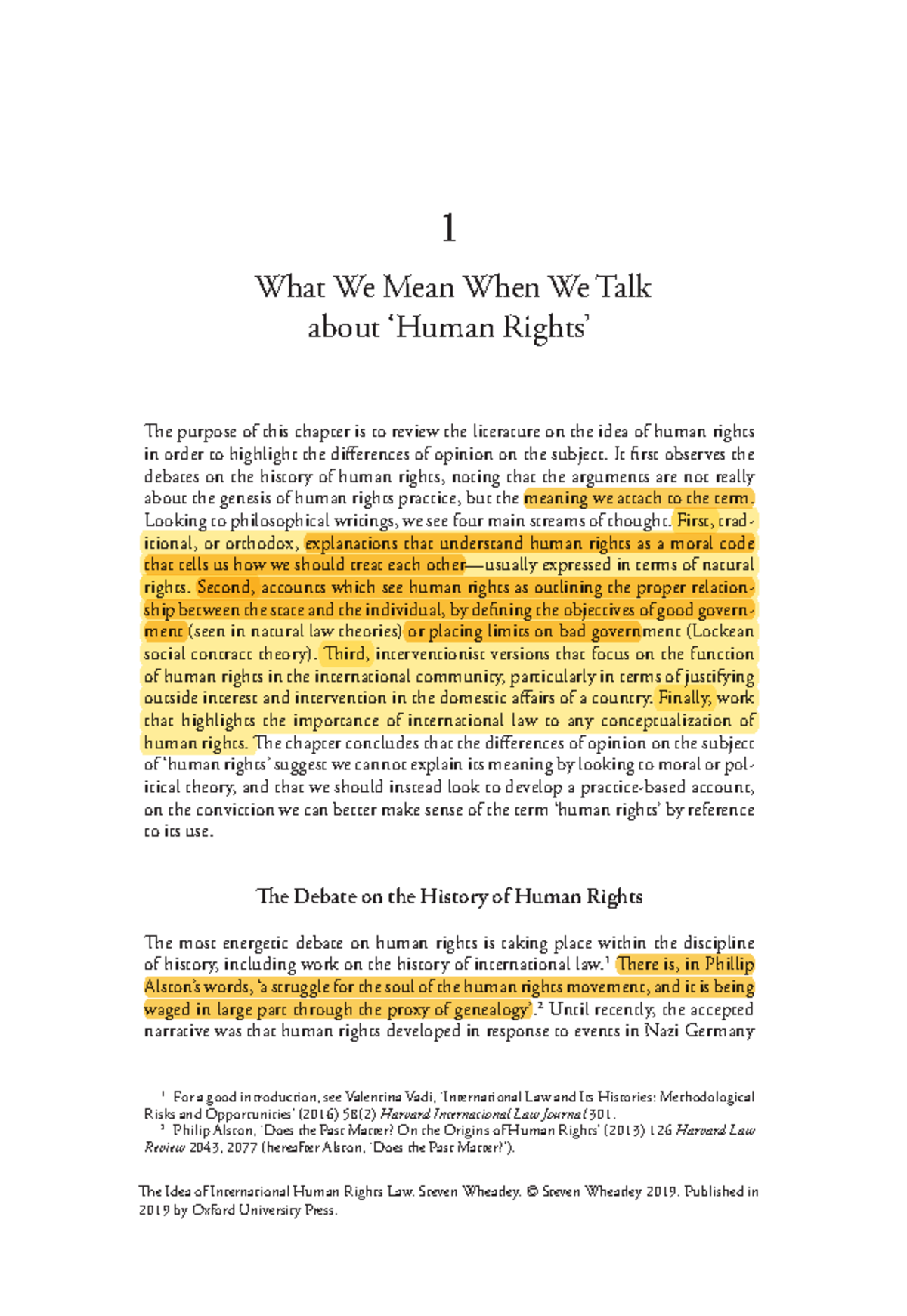 CH 1 What We Mean When We Talk about Human Rights - 1 What We Mean When ...