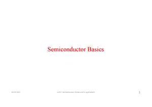 Semiconductors-1 - Complete notes on classification of materials ...