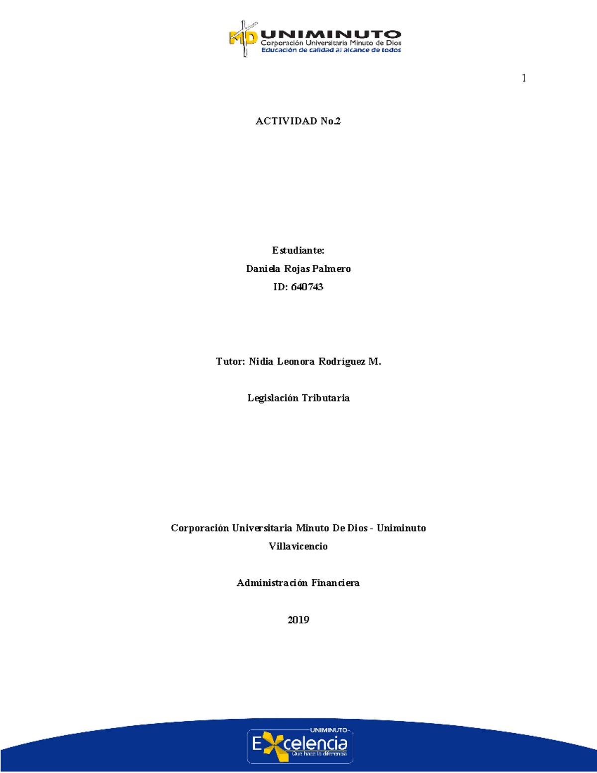 Analisis documento Dian - ACTIVIDAD No. Estudiante: Daniela Rojas ...