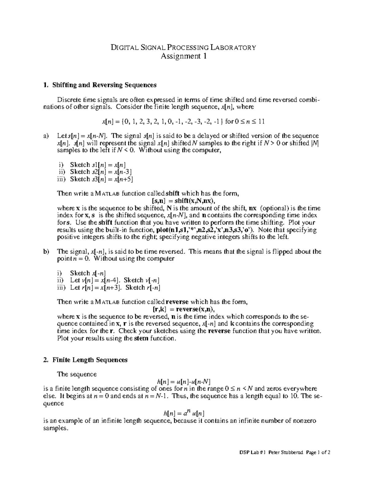 Lab1 - file mang truyen so lieu - DIGITAL SIGNAL PROCESSING LABORATORY ...