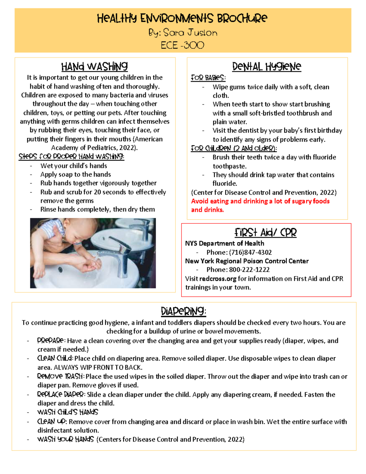 ECE-300 Healthy Environment Brochure - Healthy Environments Brochure By ...