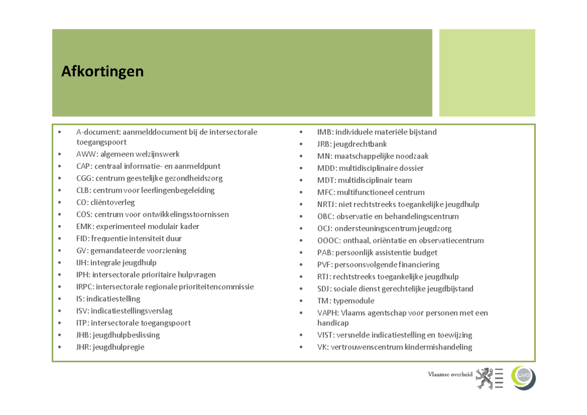 Akortingen IJH - Hier vind je alle afkortingen van de IJH die gekend ...