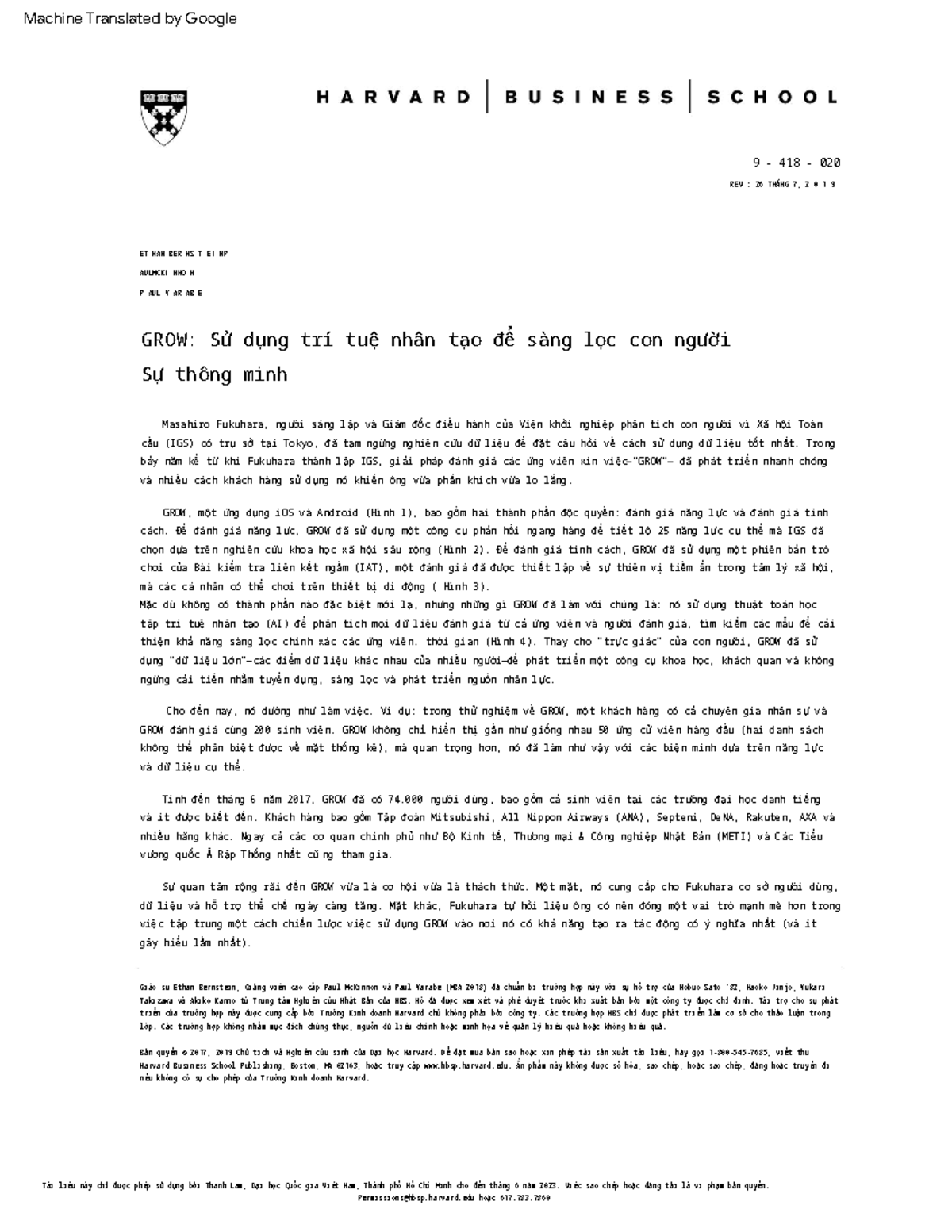 GROW Case Vietnamese - Mặc dù không có thành phần nào đặc biệt mới lạ, nhưng những gì GROW đã ...