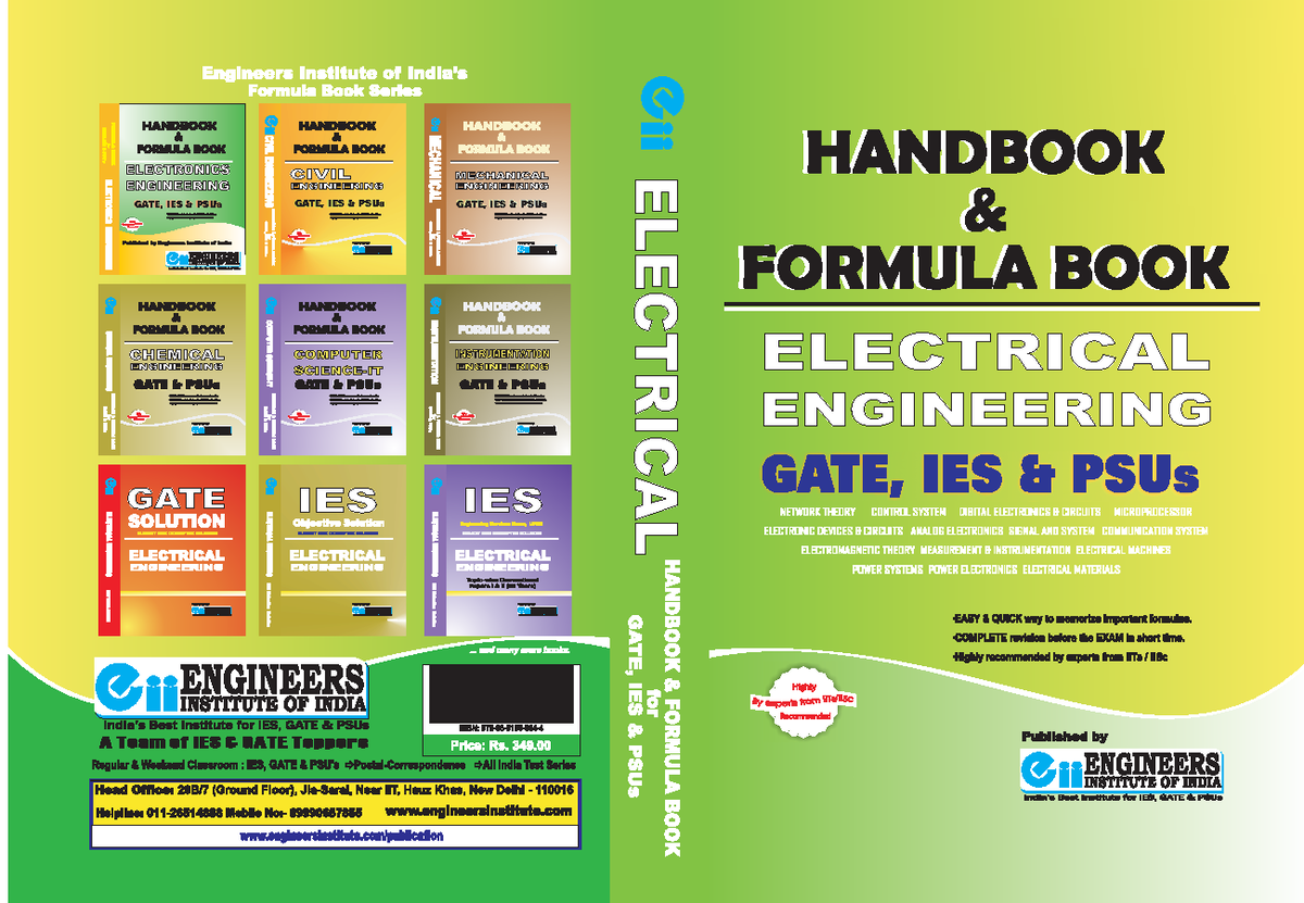 Electrical-handbook-Formula-Book-Sample - 9789351377542 GATE, IES ...