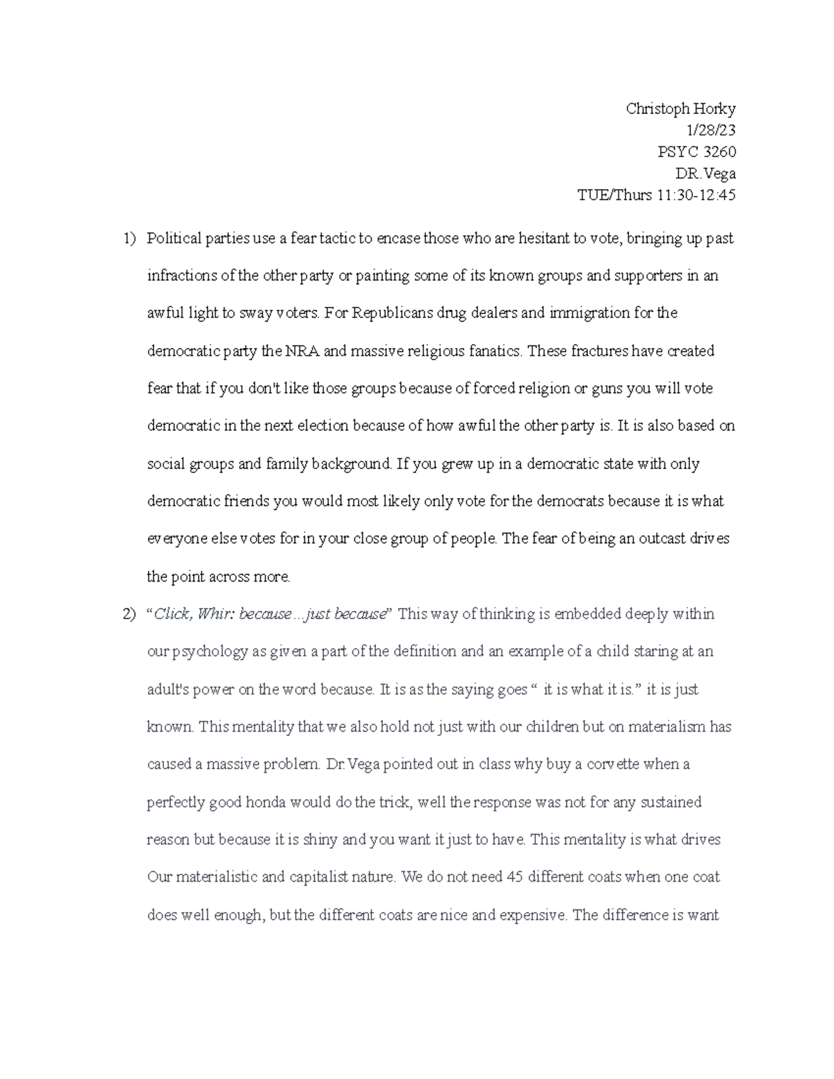 The Influence of Fear Materialism and Perception on Voting Consumerism ...