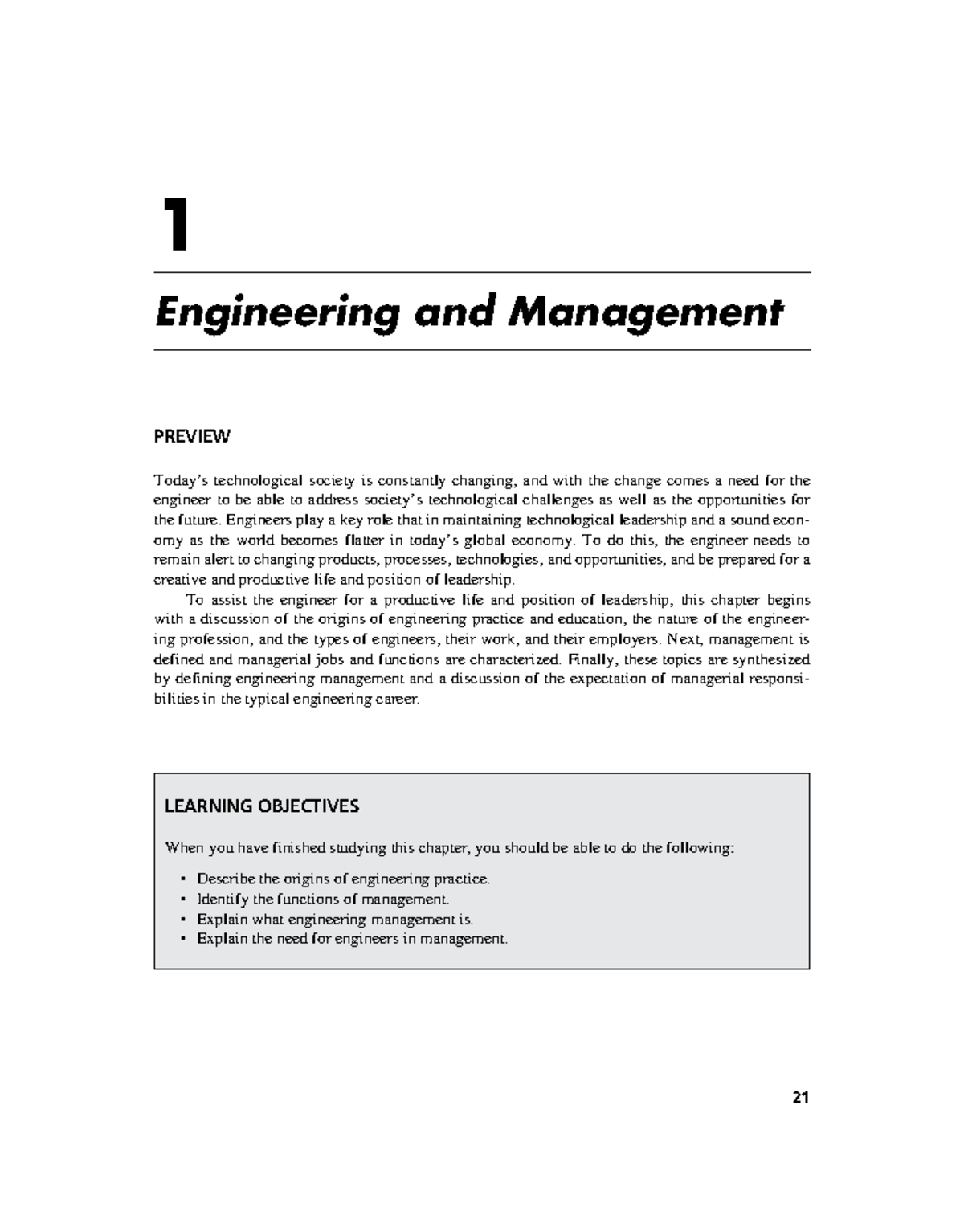 L1 ENG Manage manage - BS Mechanical Engineering - Studocu