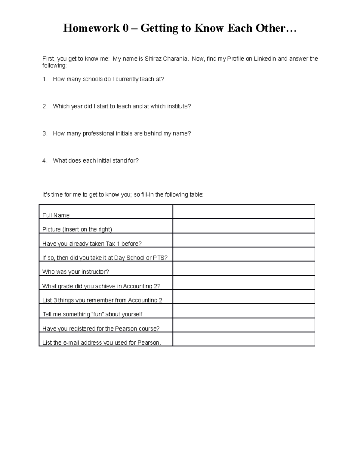 Homework 0 - class assignment One of the difficulties in reading the ...