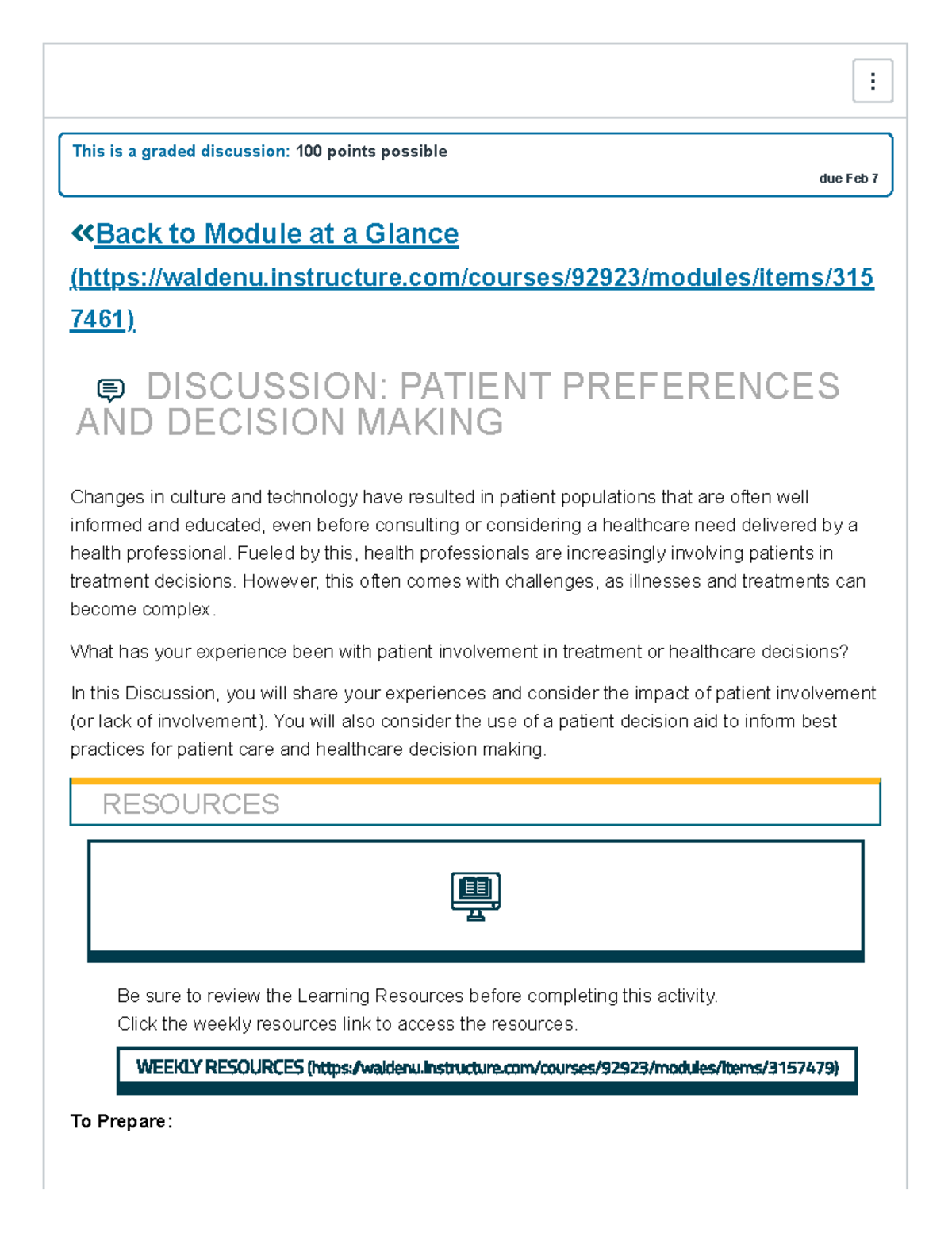 Topic Module 6 Discussion - This is a graded discussion: 100 points ...
