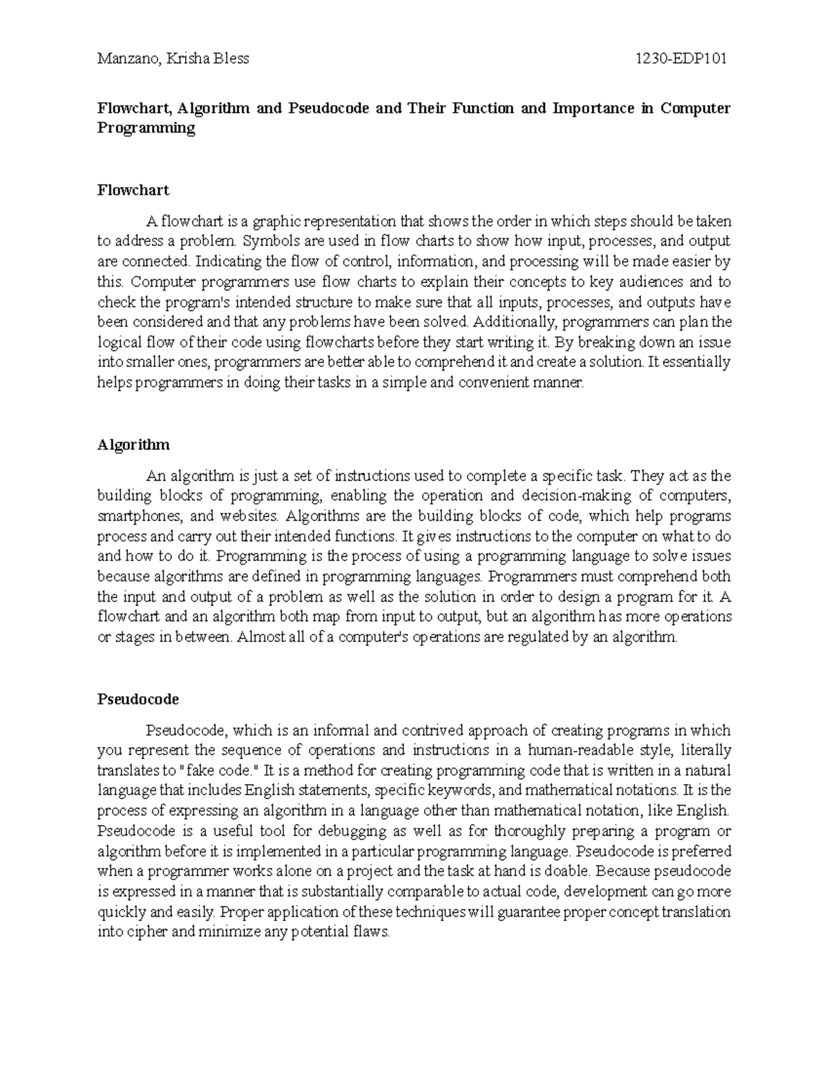 Asynchronous Activity 1 - Manzano - Manzano, Krisha Bless 1230-EDP ...