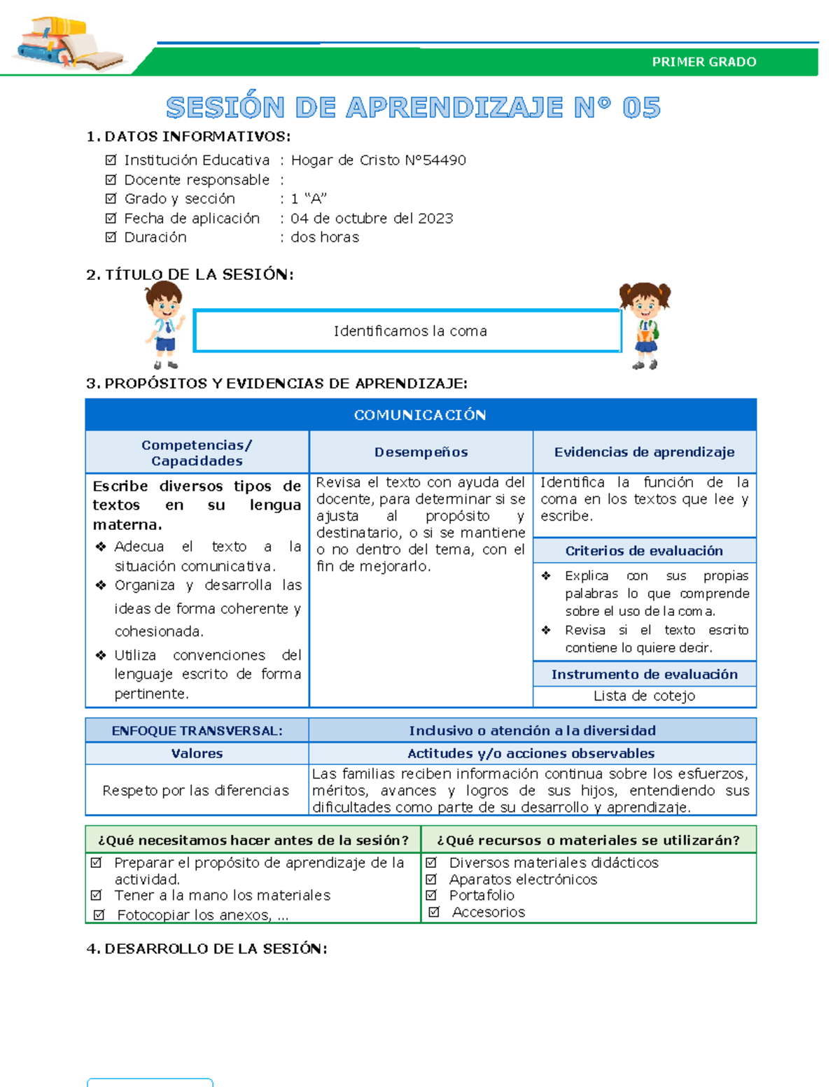 2.- Sesiones de aprendizaje - EDA VIII Semana 1 - Editora Quipus Perú - Editora Quipus ...