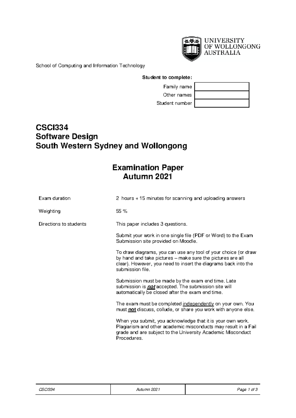 CSCI334-Final-Exam - Final exam - CSCI334 Autumn 2021 Page 1 of 3 ...