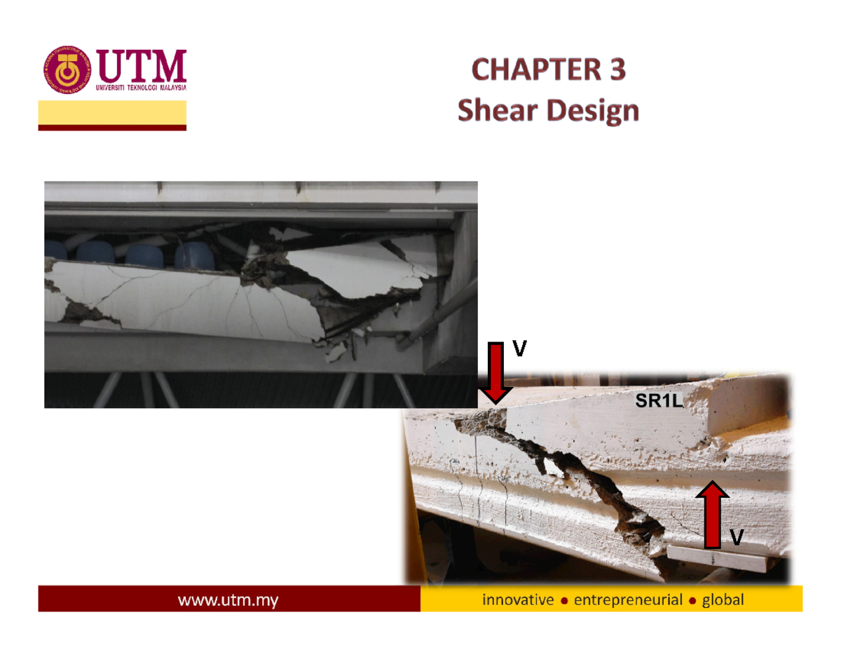 Lecture 3 (Shear Design) - V V CASE 1: av/d 6 av d V CASE 2: 2 av/d 6 ...