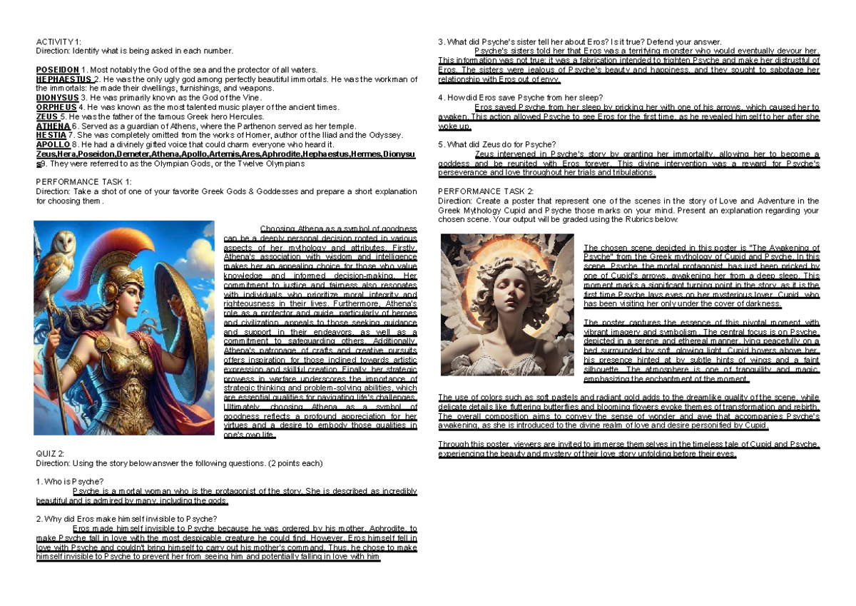 21ST Century Literature FROM THE World Answer - ACTIVITY 1: Direction ...