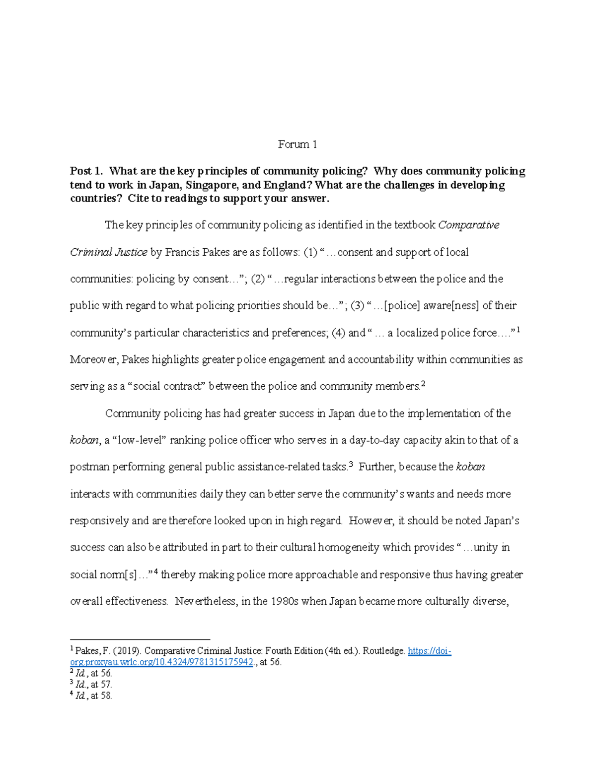 22-01-30 Forum 1 Post 1 - Professor DiBella - Forum 1 Post 1. What are ...