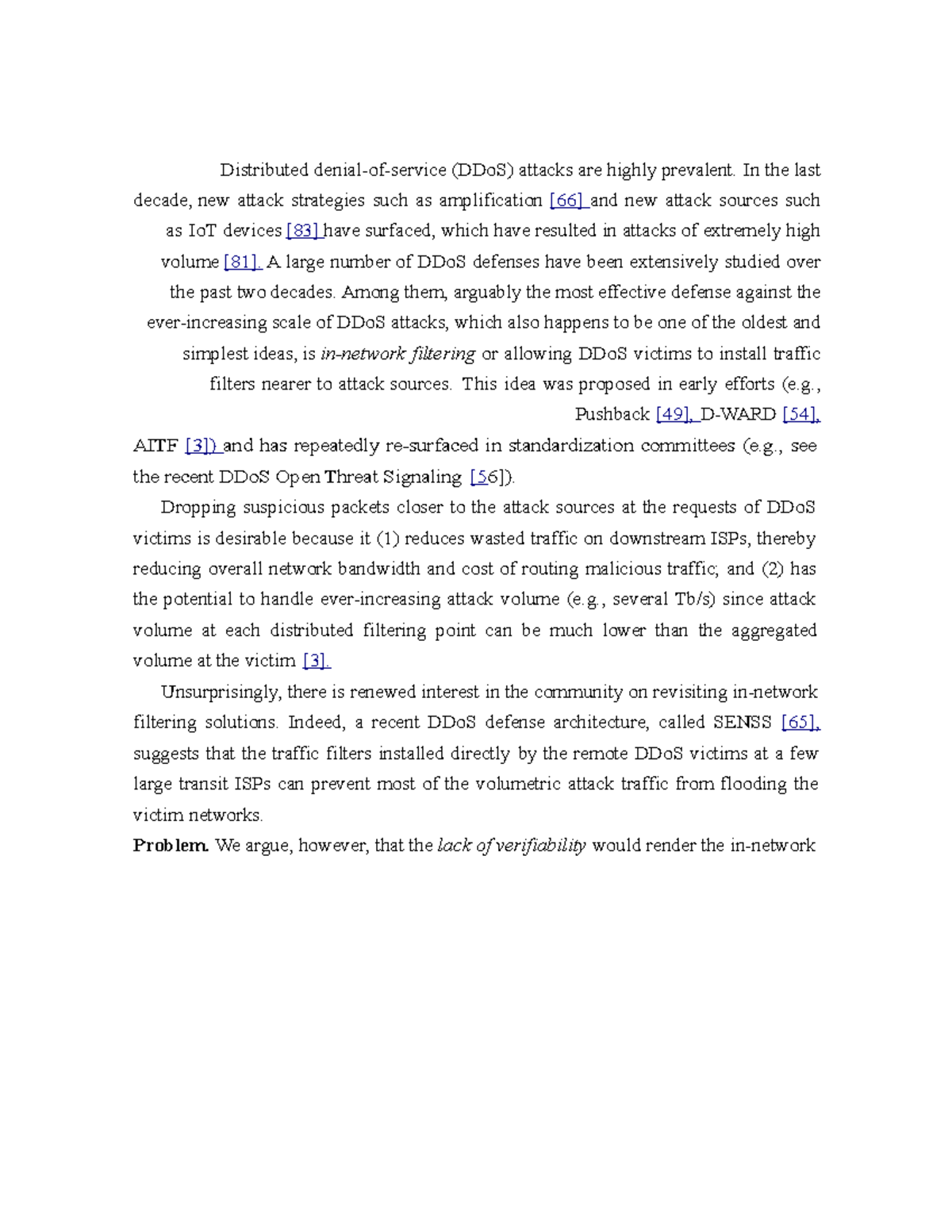 Distributed denial-of-service (DDo S) attacks - In the last decade, new ...