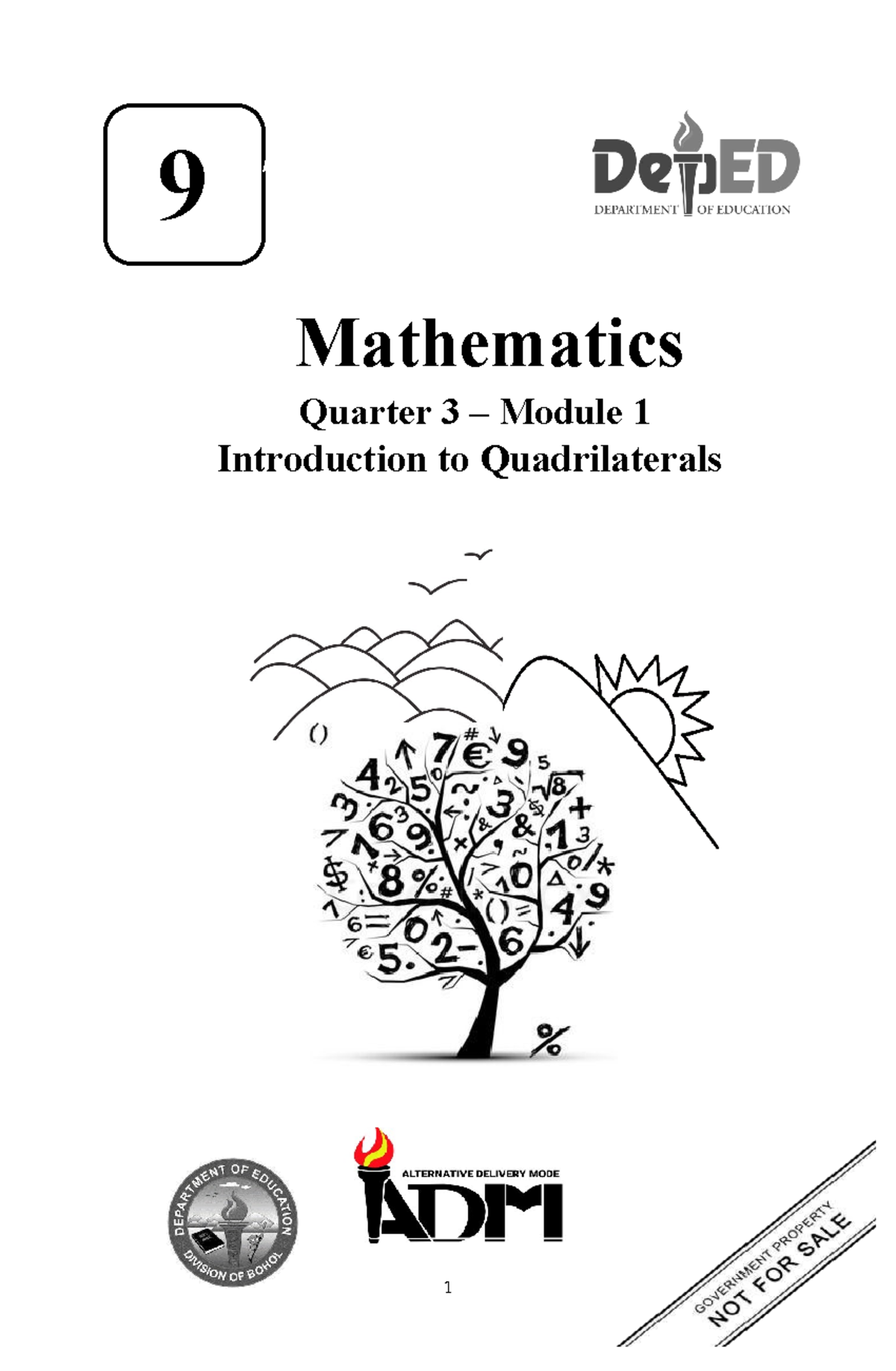 Math9 Q3 SLM WK1 - 19 777 Mathematics Quarter 3 – Module 1 Introduction ...