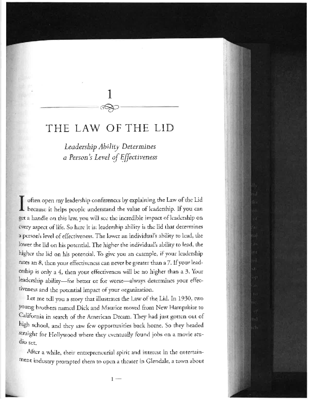 Maxwell Chapter 1 Law of the Lid - POL 110 - Studocu