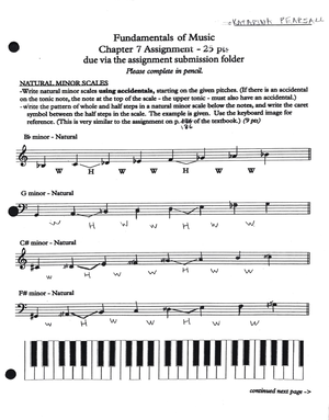 MUSC 1030 / Fundamentals of Music / CH. 6 / Homework Assignment ...