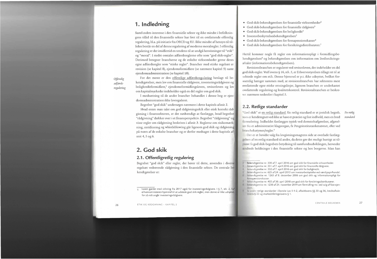 God skik - God skik i banksektoren - O昀昀entlig adfærds regulering 26 1 ...