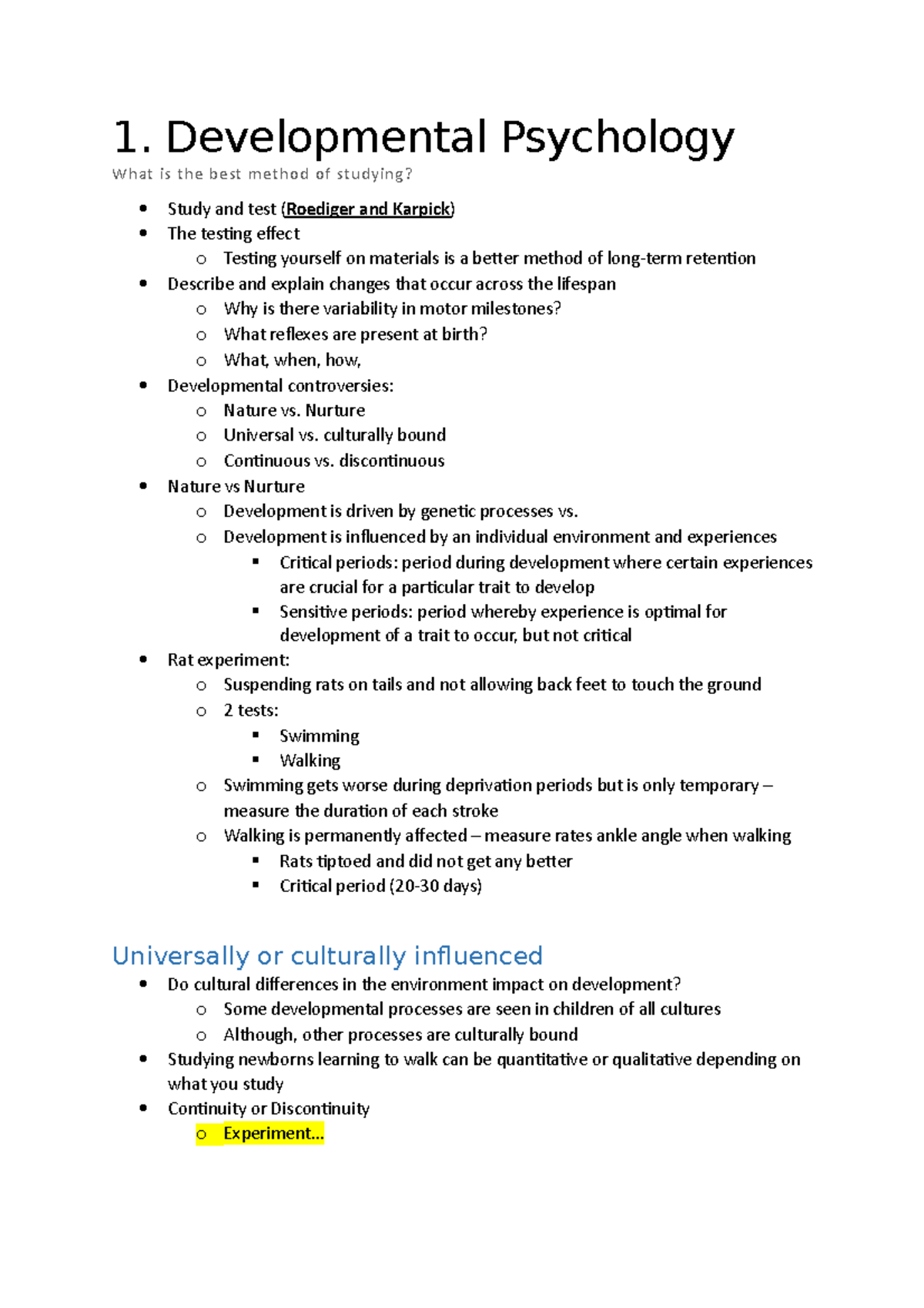 Summary - lecture all lectures, tutorial work 1-10, complete - 1 ...