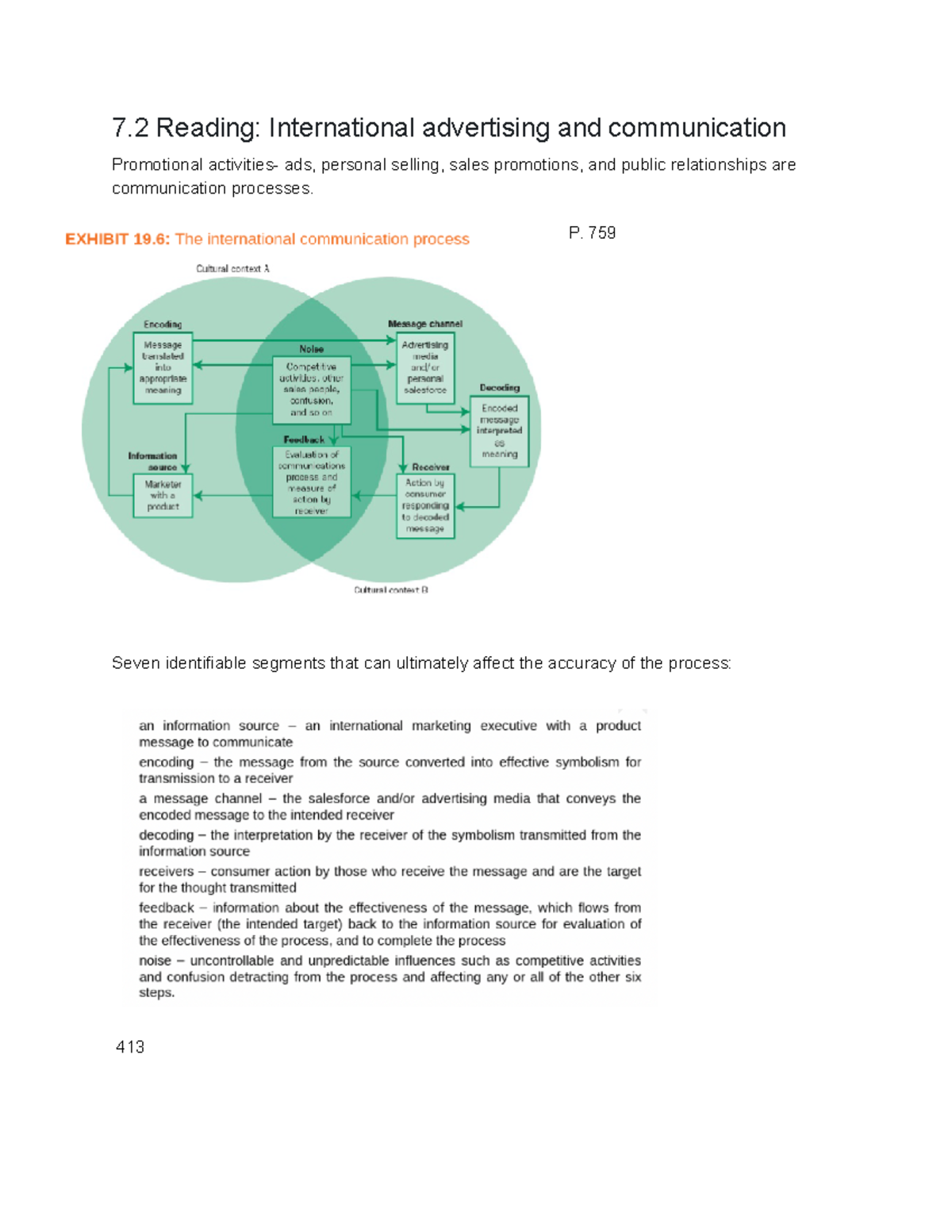 7.2 Reading International advertising and communication 7.2 Reading ...