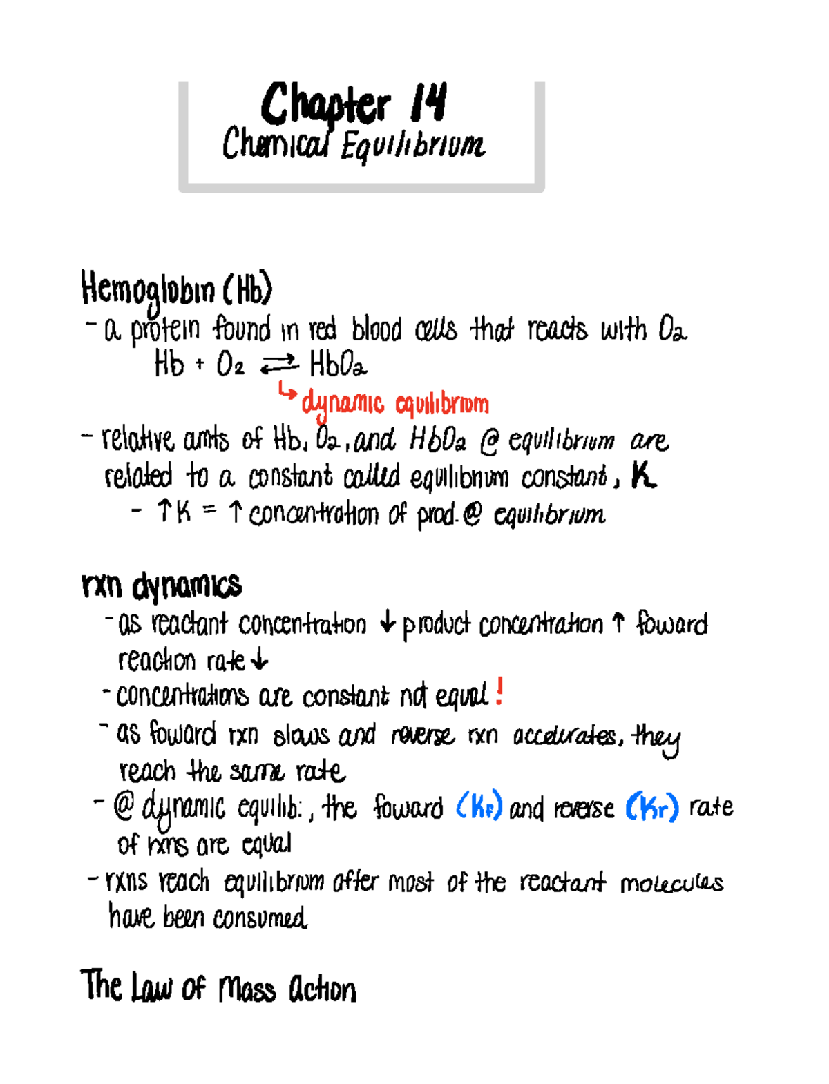 Chapter 14 - Schroeder- Gen Chem 2 notes - Chapter 14 Chemical ...