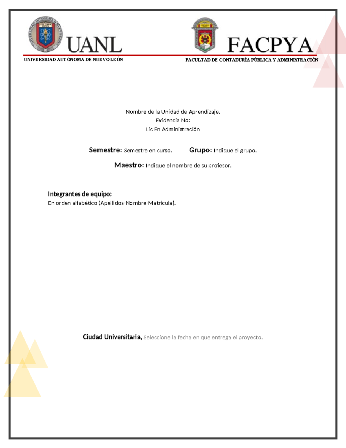 Portada con logos - Sistemas de Información Adminstrativa - Nombre de ...