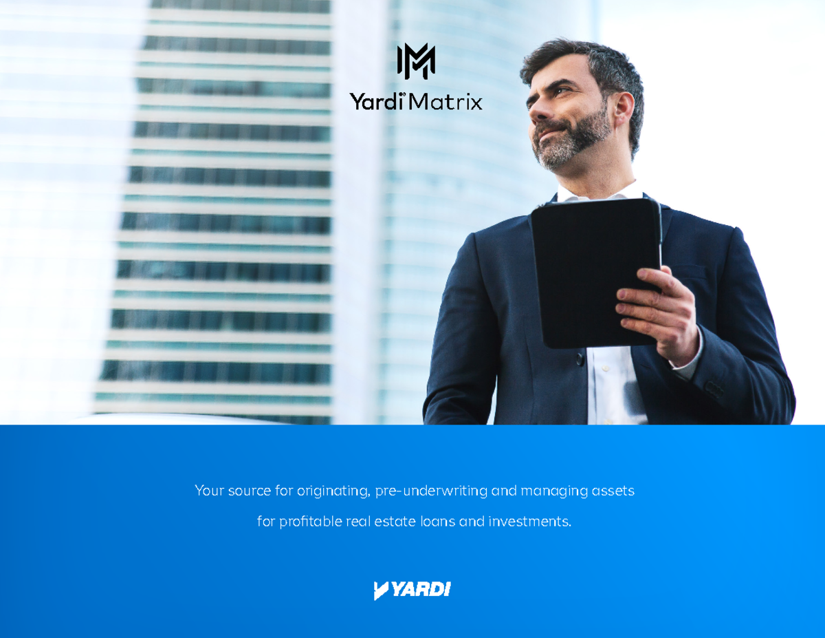 Matrix-brochure - Prop Mgmt software - Your source for originating, pre ...