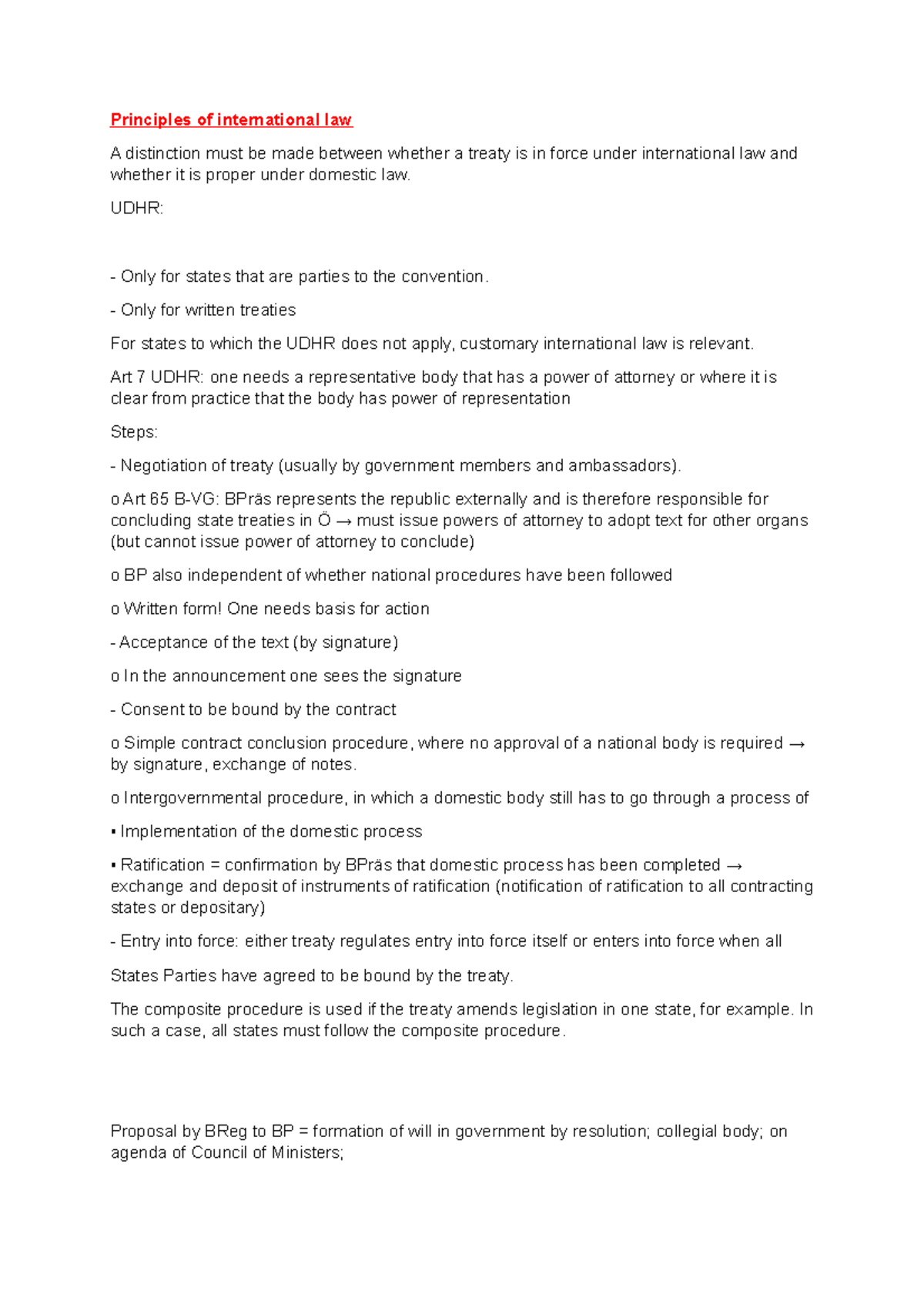 Principles Of International Law 6 UDHR Only For States That Are