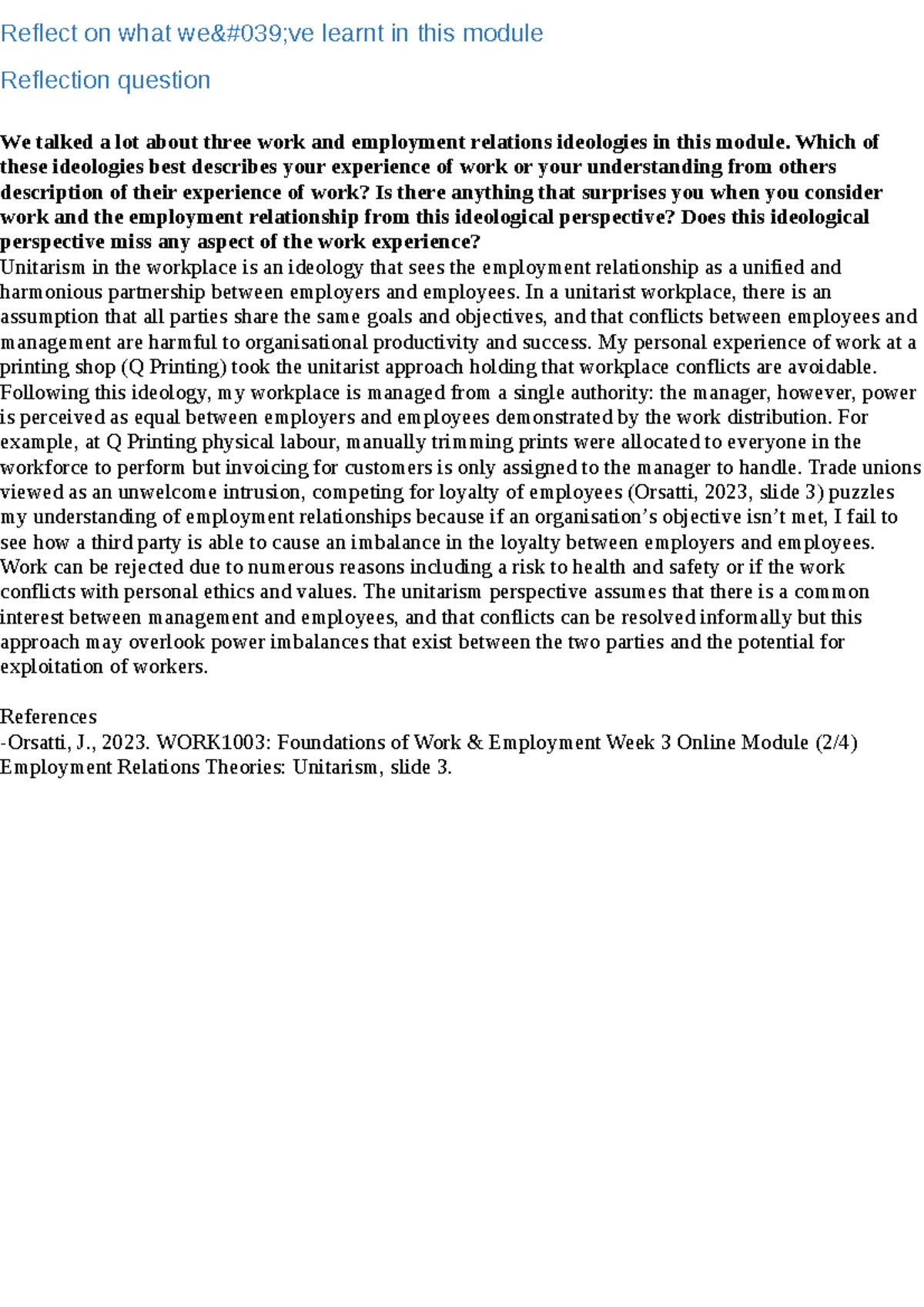 530567842 Tutorial activity reflection portfolio (Part 1 - 3 - Reflect ...