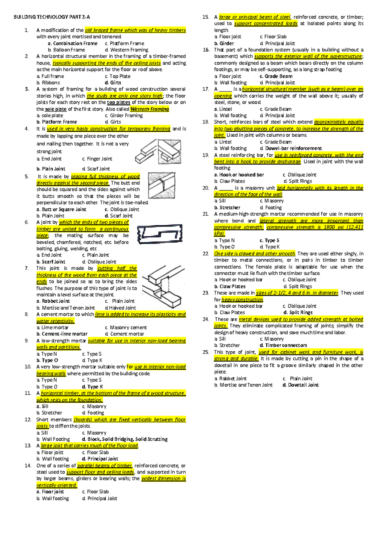 Pdfcoffee - None - BUILDING TECHNOLOGY PART 2-A A modification of the old braced frame which was ...