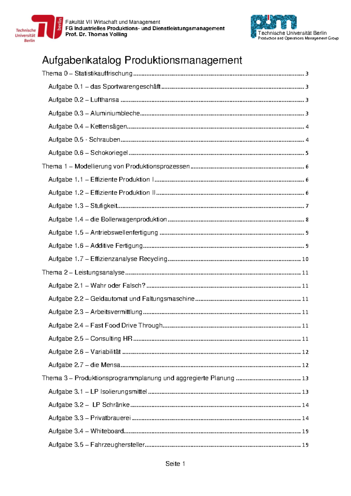 Aufgabenkatalog POM-Basics - FG Industrielles Produktions- und ...