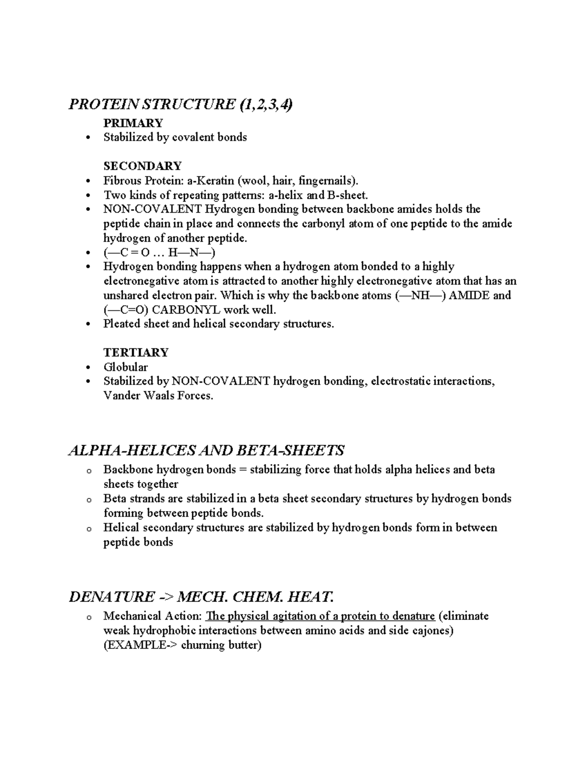 EXAM 2 mini notes - Hopefully the quiz generated from this helps ...