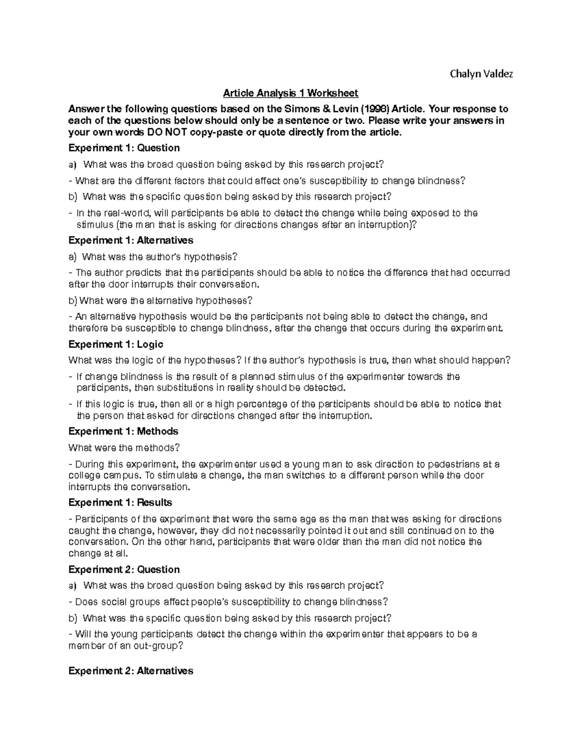 Article Analysis 1 Worksheet - Chalyn Valdez Article Analysis 1 ...