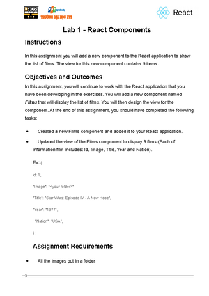 React-infographics - React - - Studocu