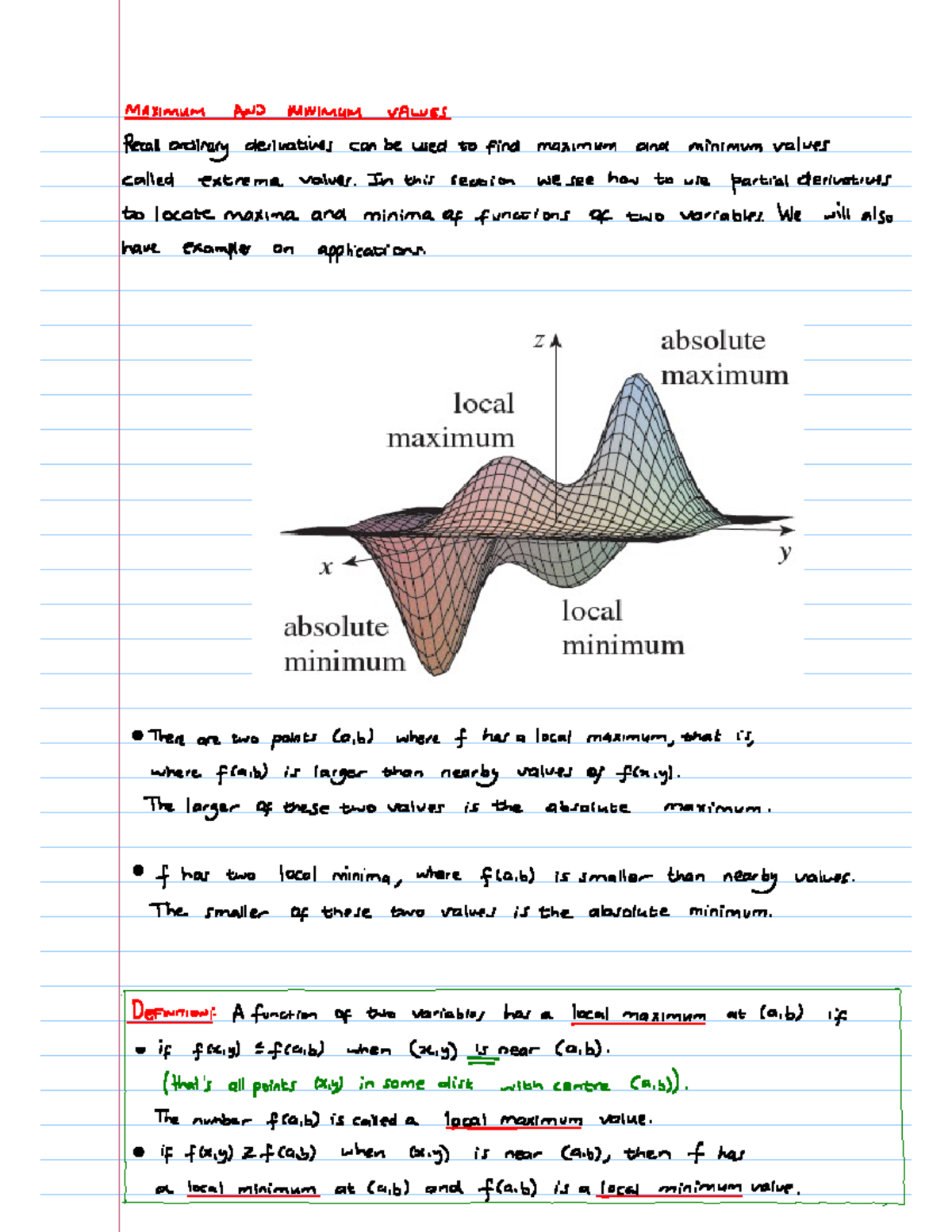 Lecture 18-19 - notes with good examples - MATH212 - Studocu