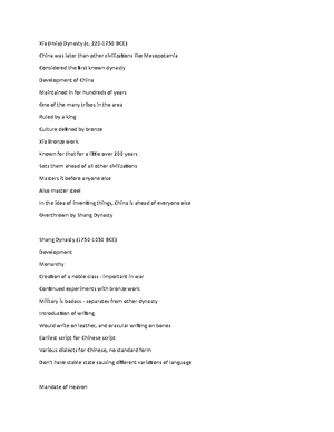 Ch7Outline- Notes for chapter 7 - Chapter 7: The Empires of Persia I ...