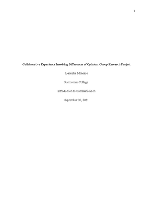 [Solved] Module 01 Content For this assignment think back of a time ...