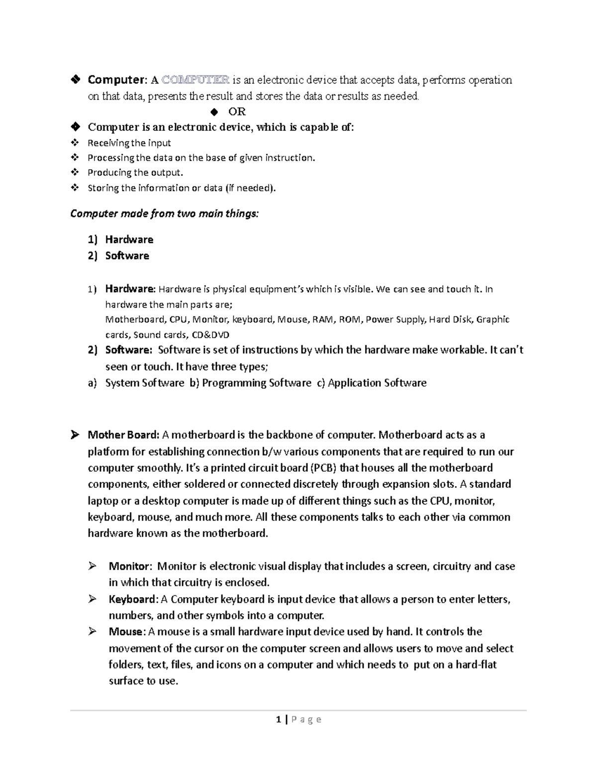 AD ITC Notes - Yeah why not this is for you. - Computer Science - HU ...