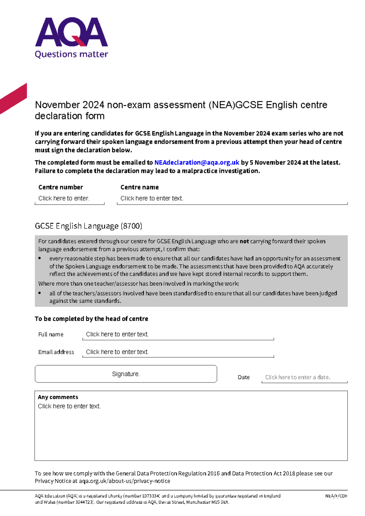 AQA-NEA-CDF-G-NOV-24 - November 2024 non-exam assessment (NEA)GCSE ...