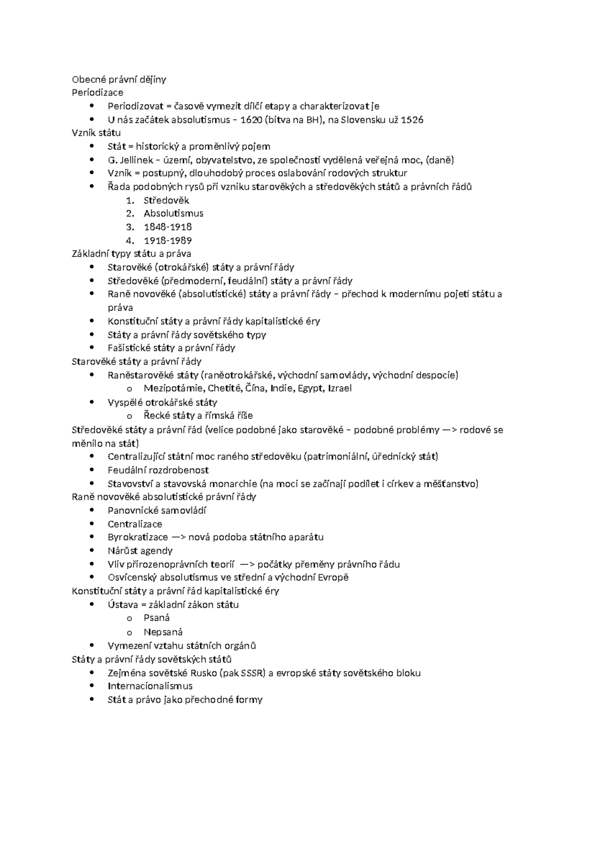 OPD první přednáška - Obecné právní dějiny Periodizace Periodizovat = časově vymezit dílčí etapy ...