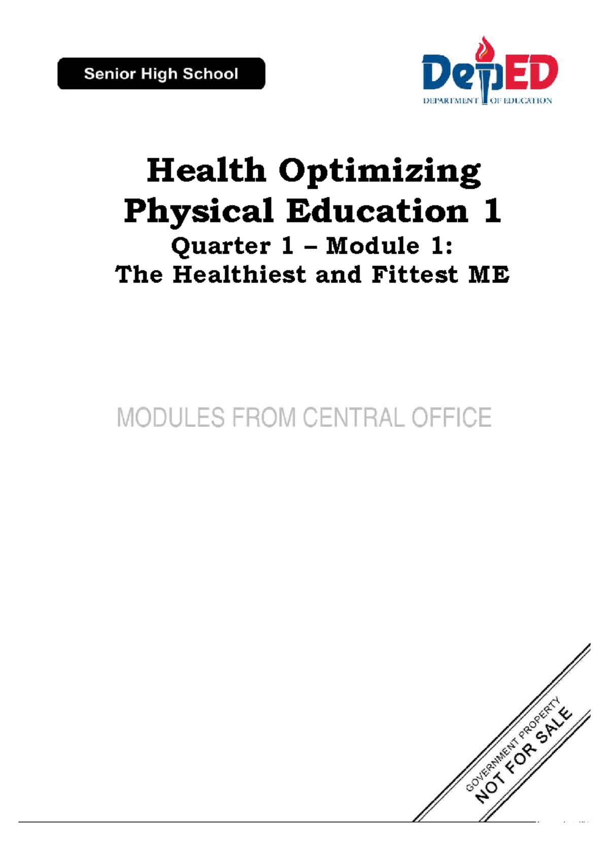 Hope-quarter-1-module-1-grade-11 compress - Health Optimizing Physical ...