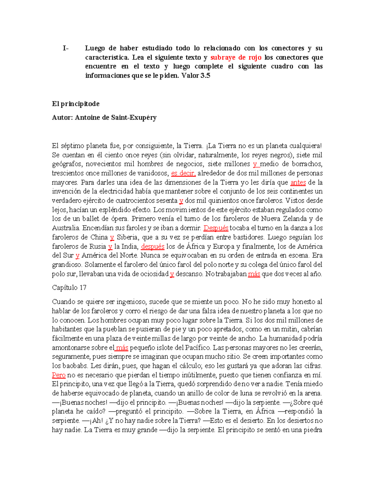 Tarea S8 - SEDED - I- Luego de haber estudiado todo lo relacionado con ...