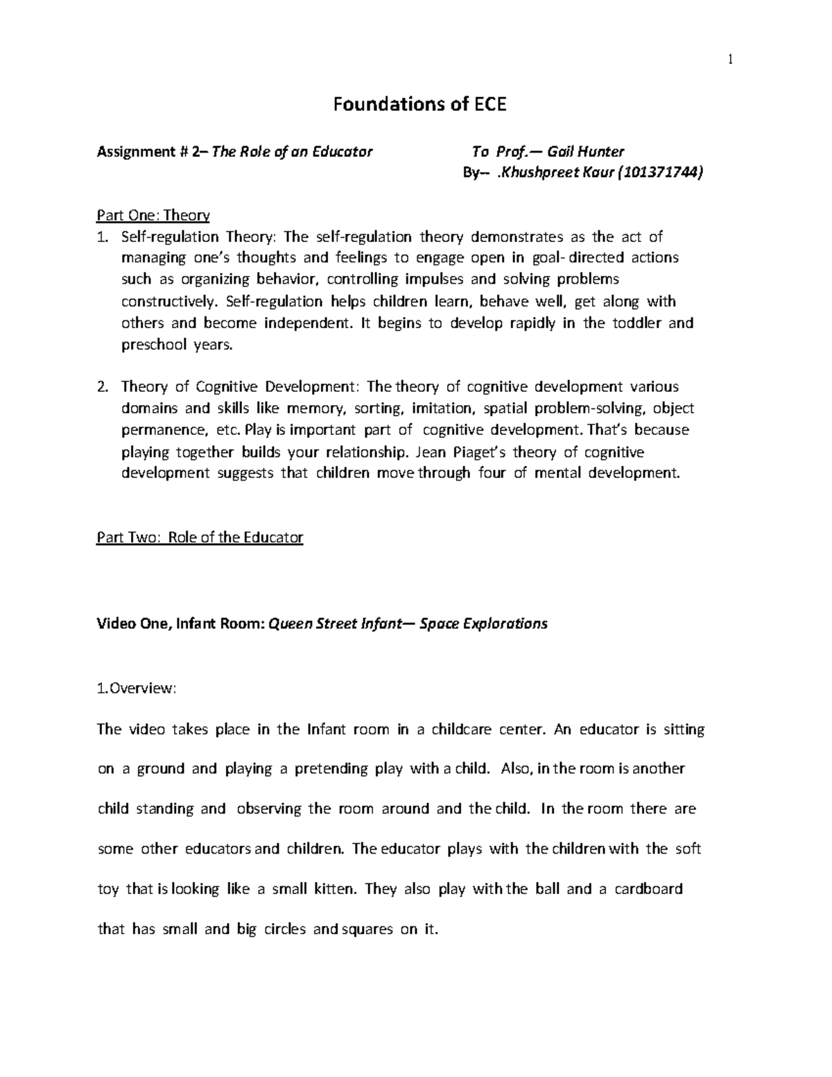 Foundations assignment - Foundations of ECE **Assignment # 23 ** _The ...