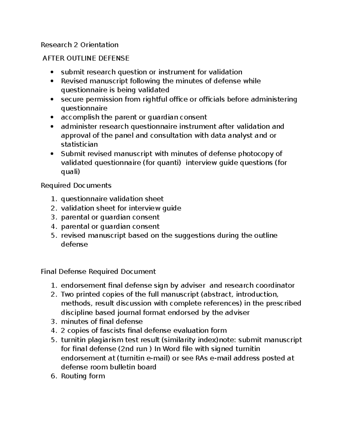 RES-2-orientation - Research 2 Orientation AFTER OUTLINE DEFENSE submit ...
