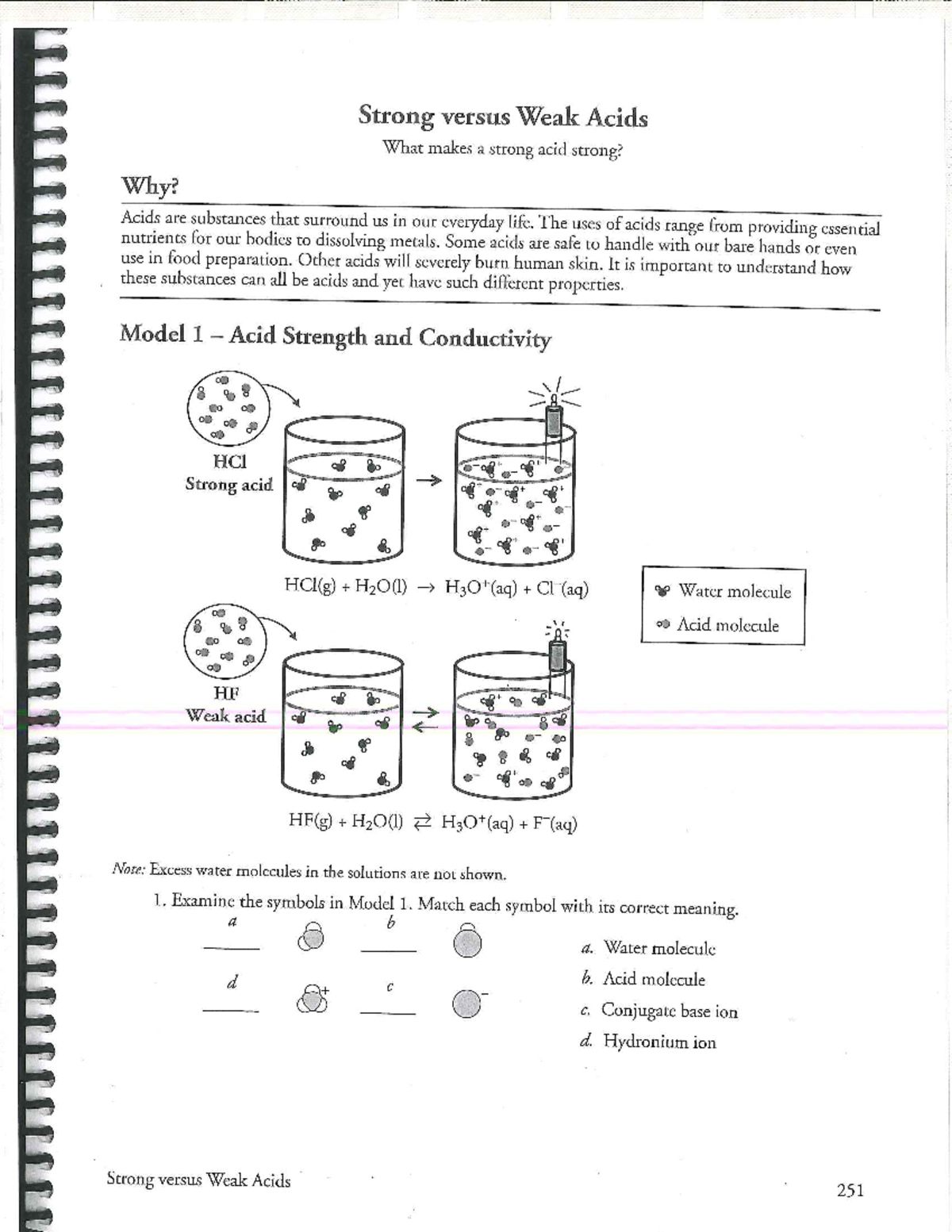Strong Vs. Weak Acids Pogil key - CHEM 1010 - Studocu