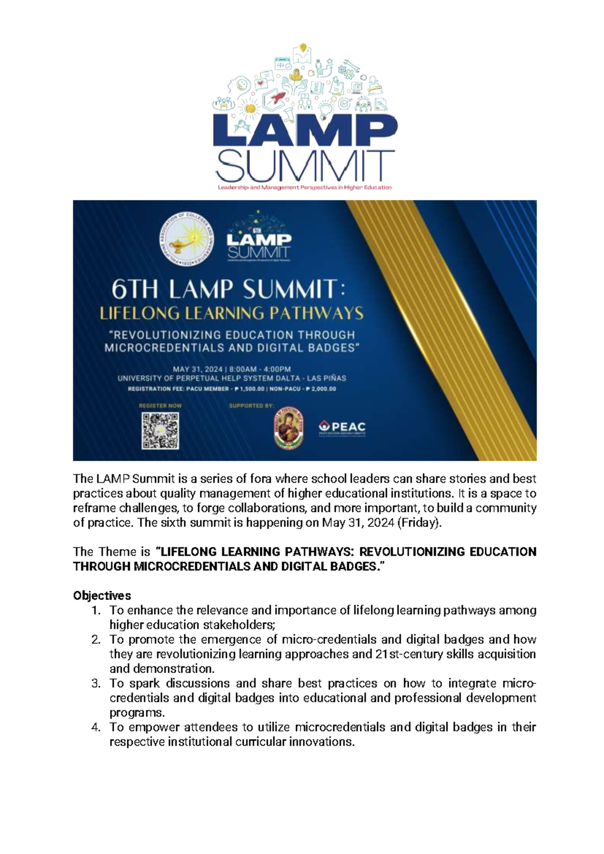 6th LAMP Summit Program - The LAMP Summit is a series of fora where ...