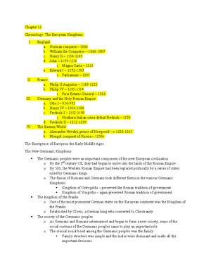 Chapter 3 - notes - HIST 111 - SLU - Studocu