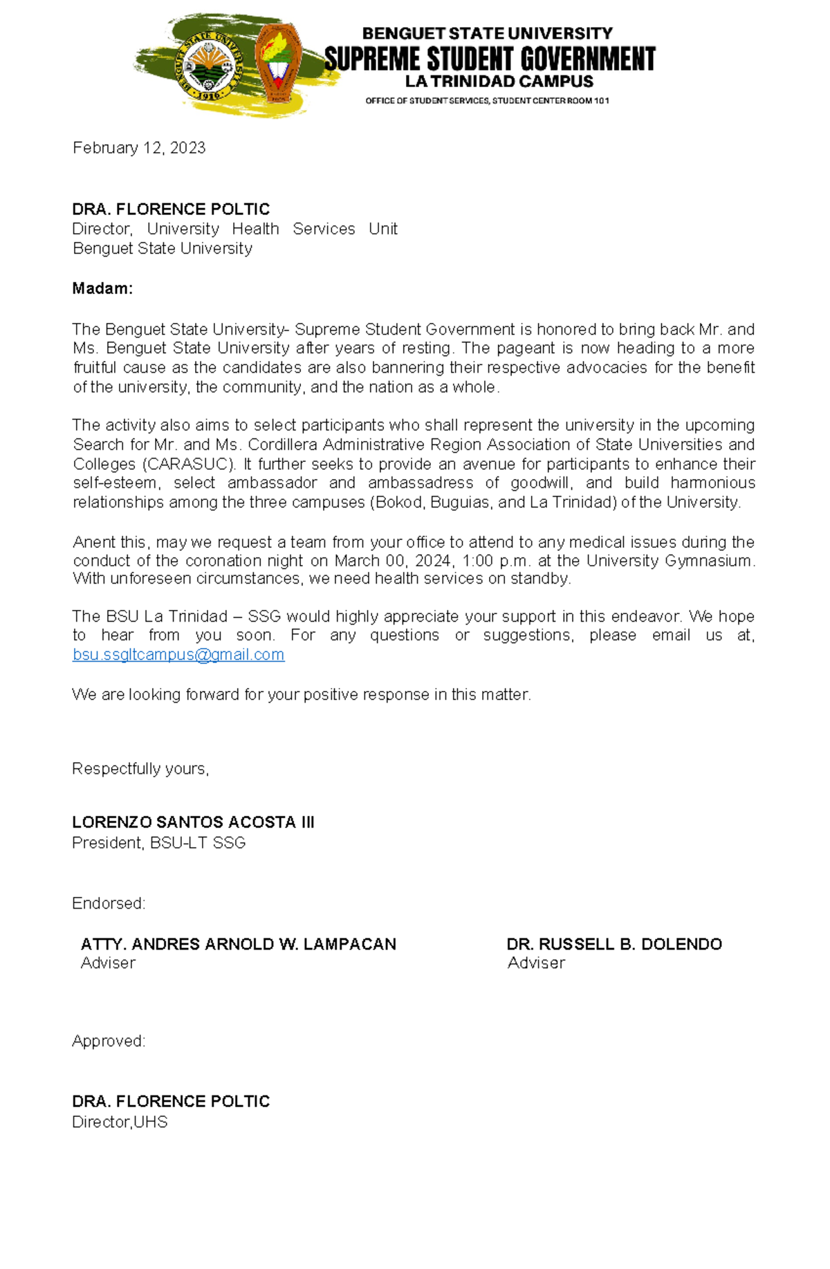 Mmbsu-Medics-UHS - Paper for orgs - February 12, 2023 DRA. FLORENCE ...